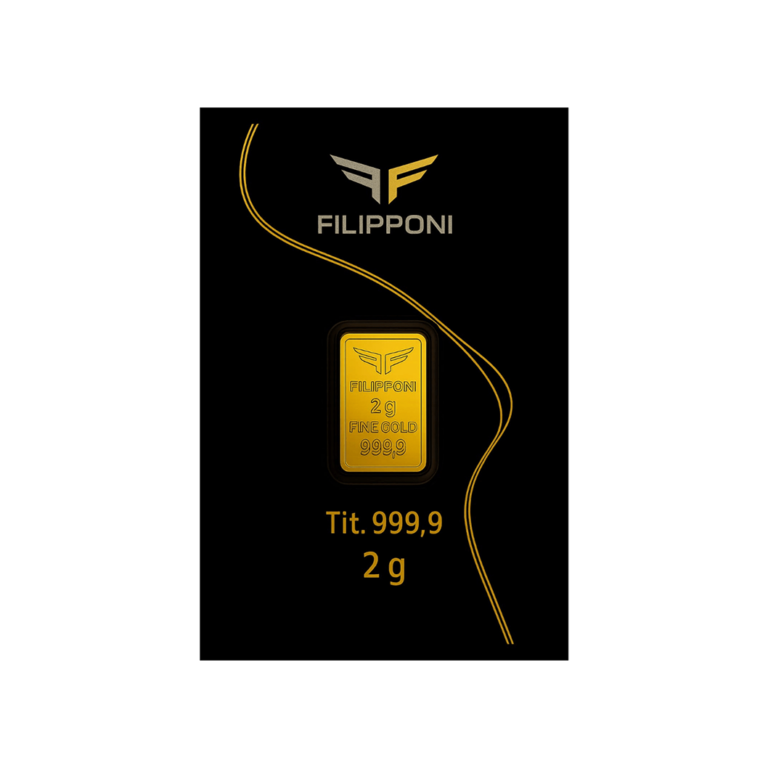 Lingotto da investimento Oro puro 24 kt 999,9% 2 Grammi